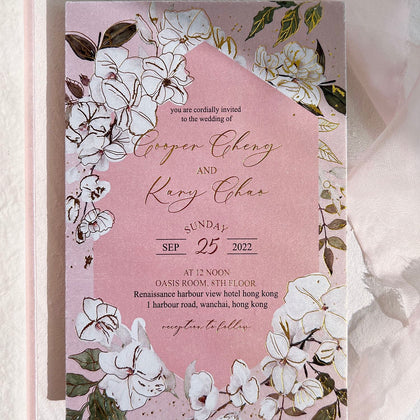 spring flower wedding invitations